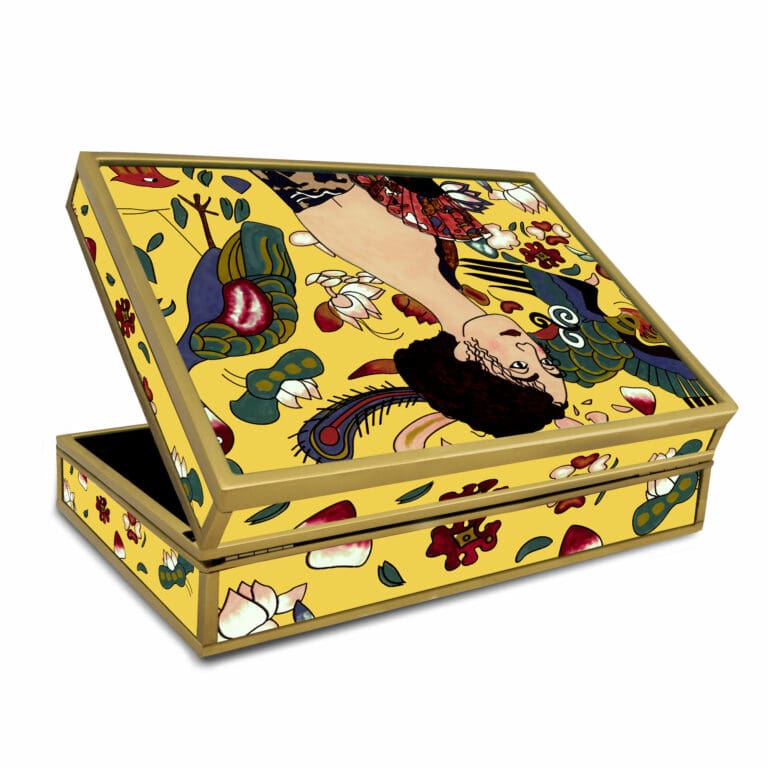 Jewelry boxes - Large flowers Red Poppies