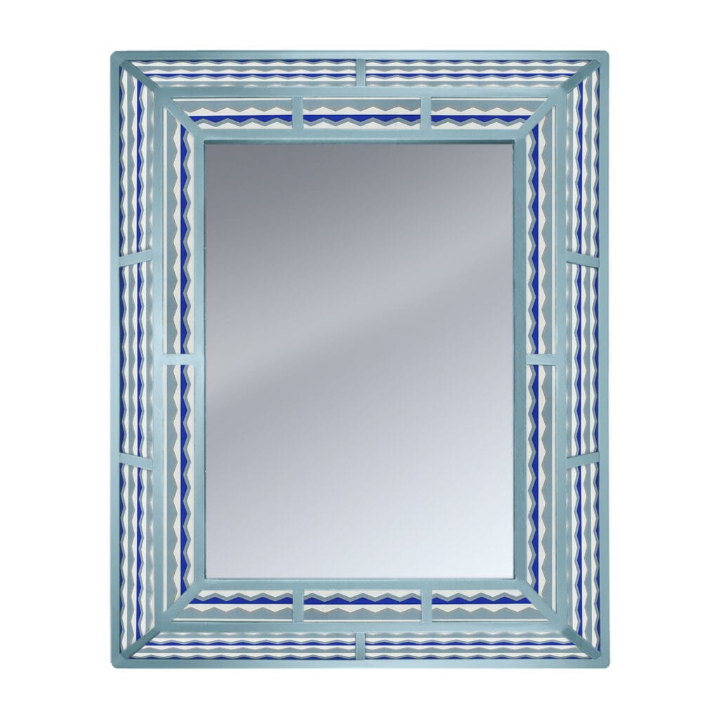 Decorative mirror - Nautical Blue Waves