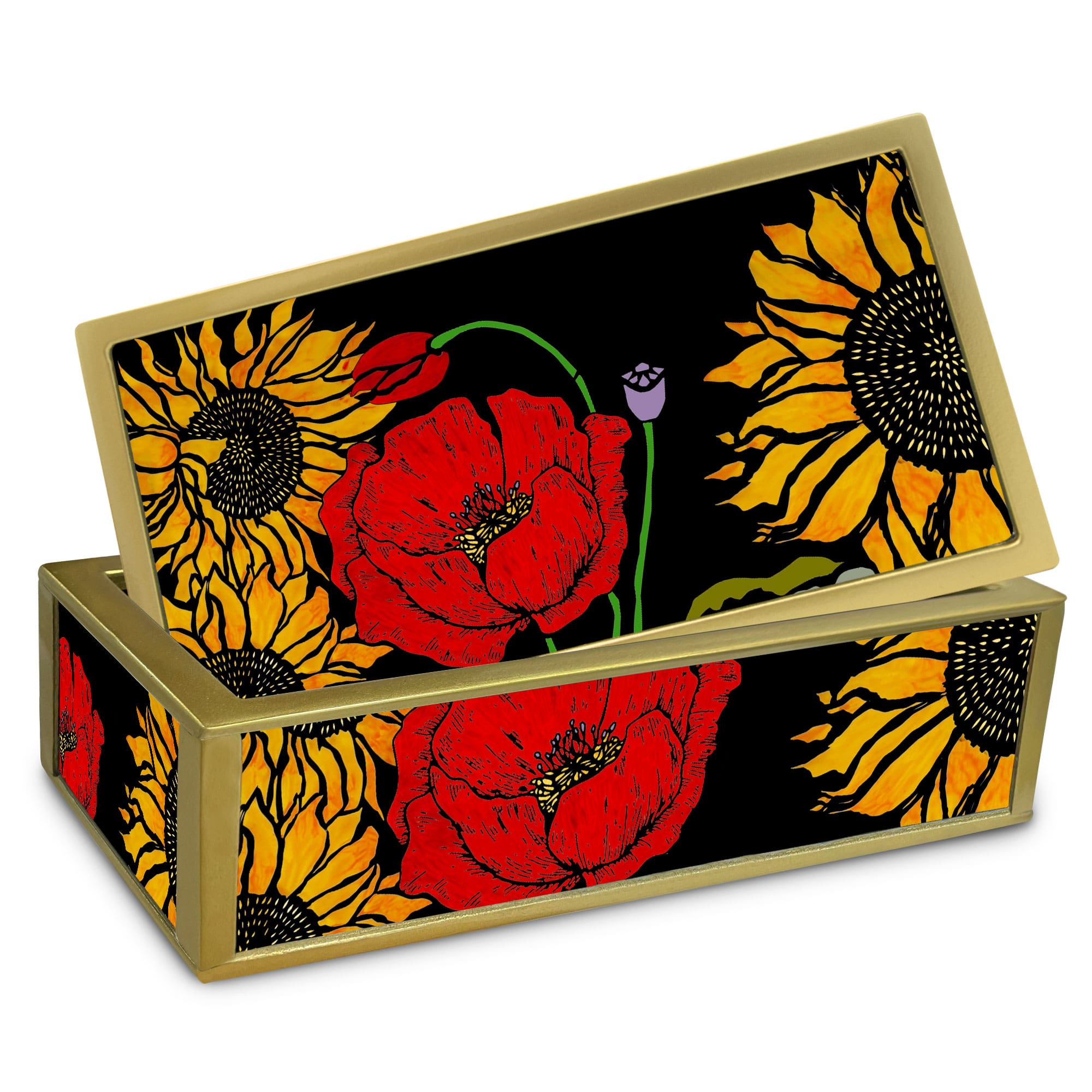 Gift box - Sunflower and Poppy
