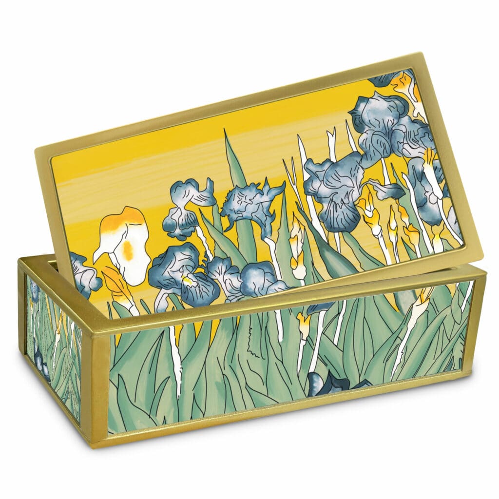 Wooden Jewelry Chest - Vincent Van Gogh The Irises